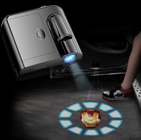 Car Audio, Video & GPS | New Iron Man Wireless Car Door Projector ...